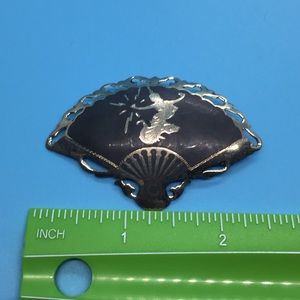 Jewelry | Vintage Oriental Fan Pin | Poshmark